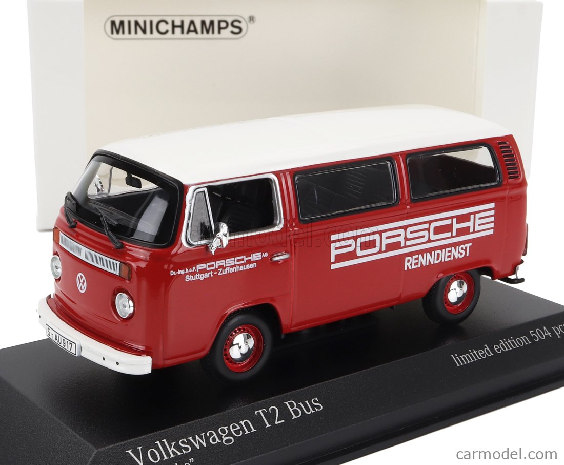 MINICHAMPS 943053004 Scale 1/43 | VOLKSWAGEN T2 MINIBUS PORSCHE ...