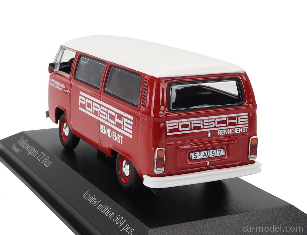 MINICHAMPS 943053004 Scale 1/43 | VOLKSWAGEN T2 MINIBUS PORSCHE ...