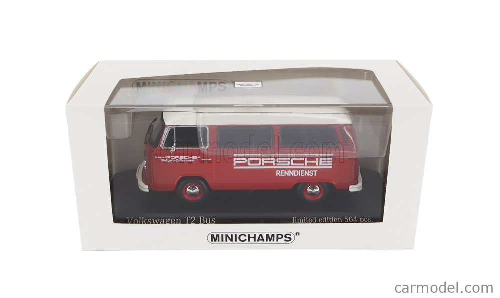 MINICHAMPS 943053004 Scale 1/43 | VOLKSWAGEN T2 MINIBUS PORSCHE ...