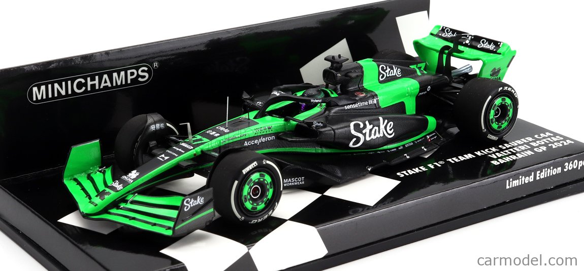 MINICHAMPS 417240177 Scale 1/43 | SAUBER F1 C44 TEAM STAKE KICK N 77 SEASON 2024 VALTTERI BOTTAS ...