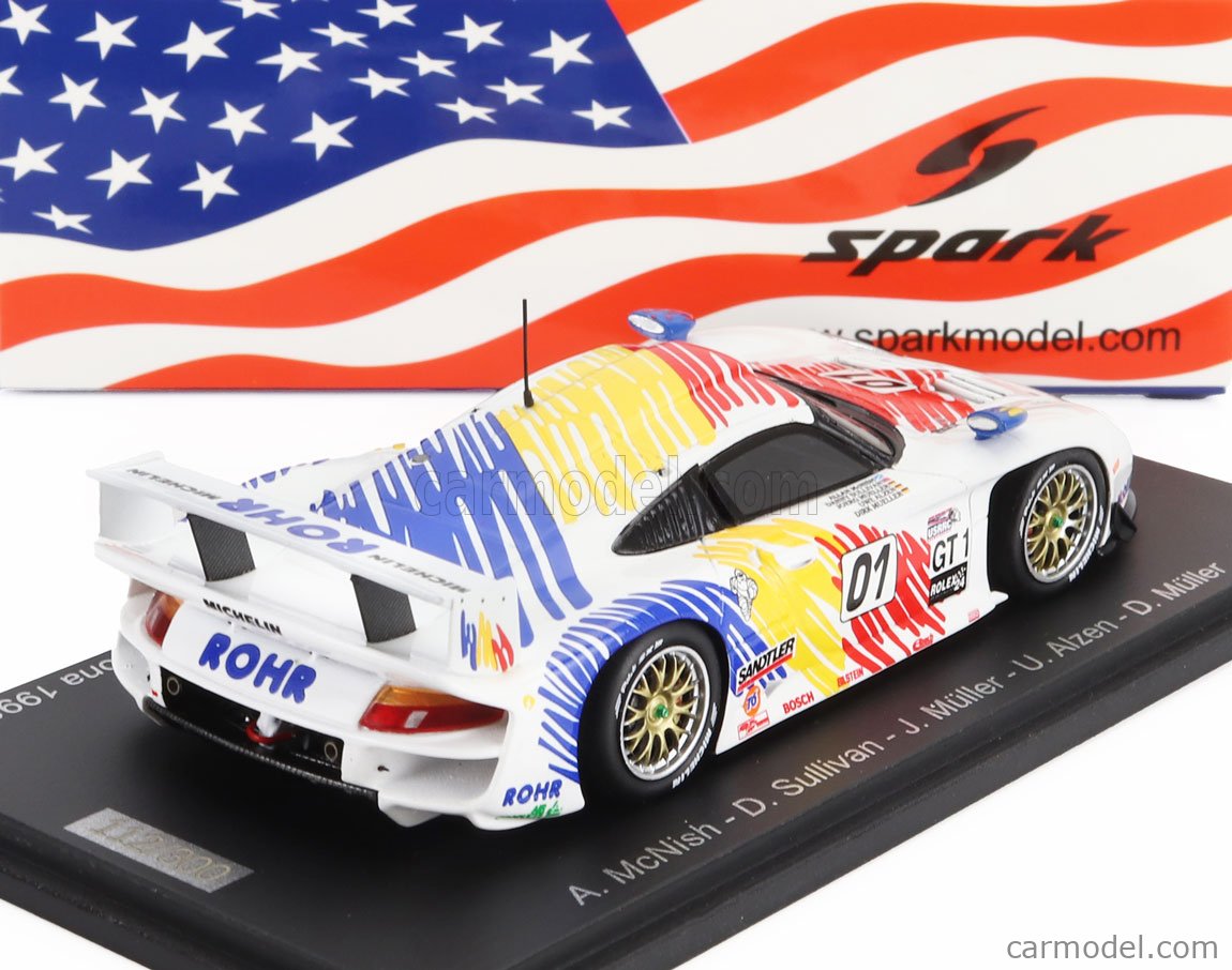 SPARK-MODEL US206 Scale 1/43 | PORSCHE 911 GT1 EVO TEAM ROHR MOTORSPORT ...