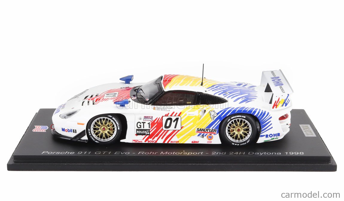 SPARK-MODEL US206 Scale 1/43 | PORSCHE 911 GT1 EVO TEAM ROHR MOTORSPORT ...