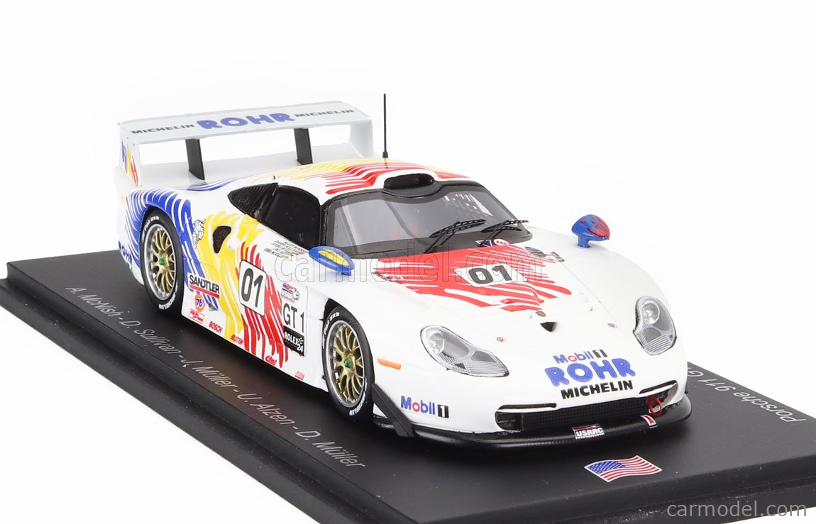 SPARK-MODEL US206 Scale 1/43 | PORSCHE 911 GT1 EVO TEAM ROHR MOTORSPORT ...