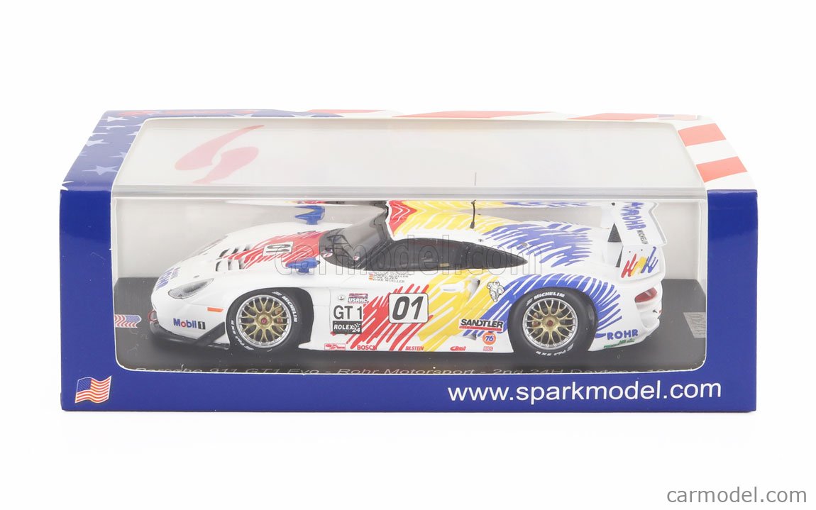 SPARK-MODEL US206 Scale 1/43 | PORSCHE 911 GT1 EVO TEAM ROHR MOTORSPORT ...