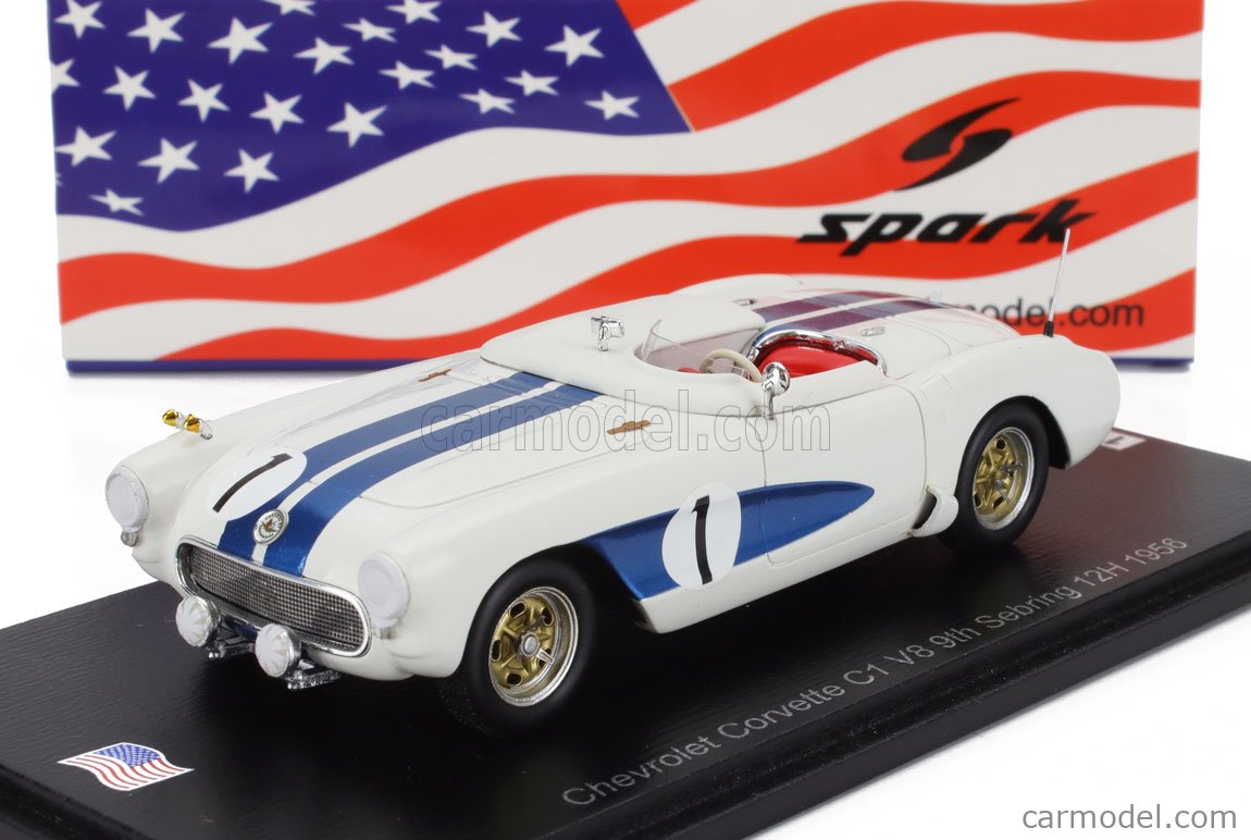 SPARK-MODEL US180 Masstab: 1/43 | CHEVROLET CORVETTE C1 SPIDER SPECIAL ...