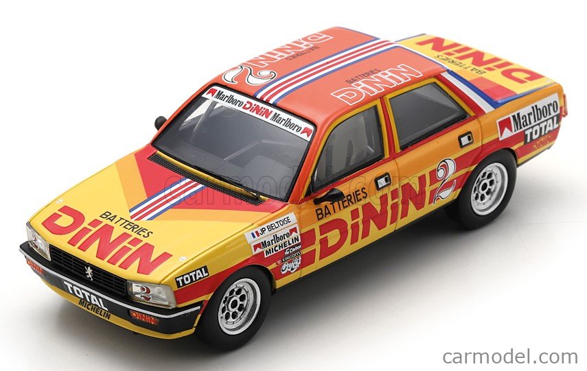 SPARK-MODEL SF266 Scale 1/43 | PEUGEOT 505 2L TEAM DININ N 2 FTCC MONTLERY 1980 JEAN PIERRE ...
