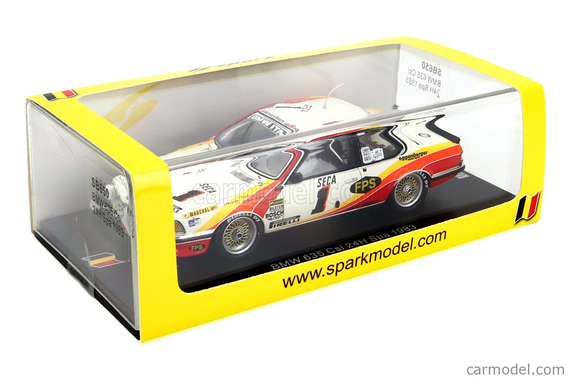 SPARK-MODEL SB650 Scale 1/43 | BMW 6-SERIES 635 CSi TEAM BMW ITALIA N 1 ...