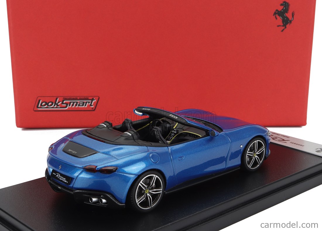 LOOKSMART LS549F Scale 1/43 | FERRARI ROMA SPIDER OPEN 2020 BLU CORSA ...