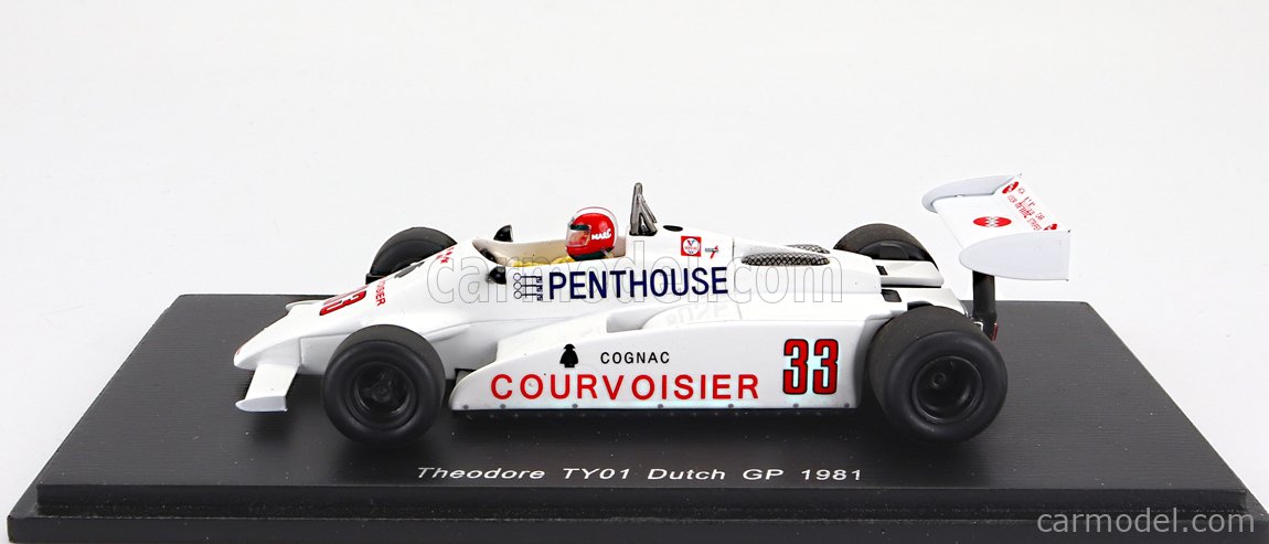 SPARK-MODEL S4316 Scale 1/43 | THEODORE F1 TY01 N 33 DUTCH GP 1981 MARC ...