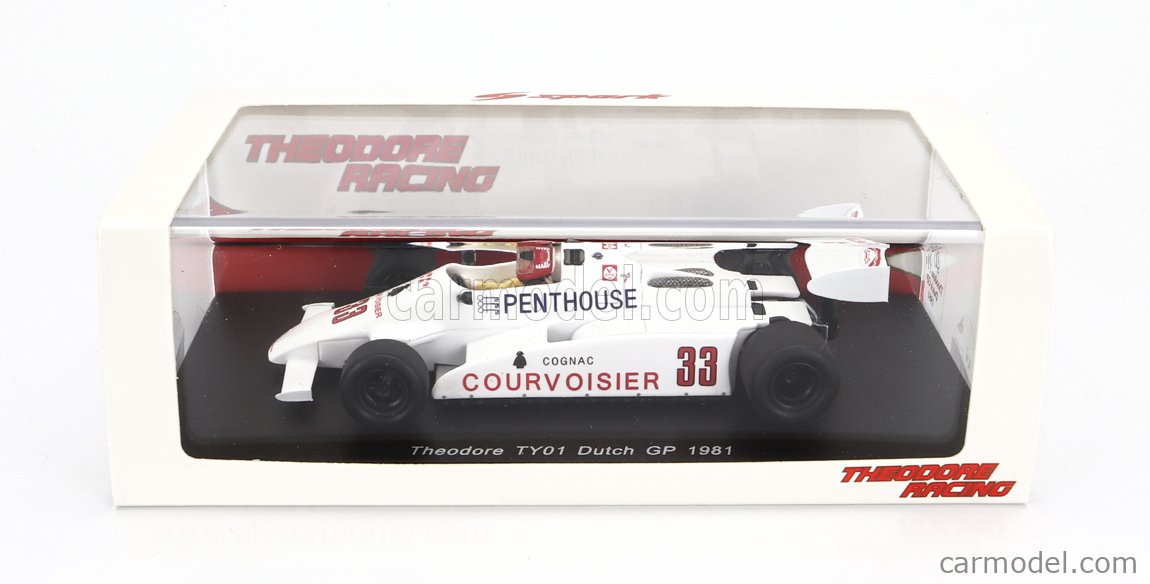 SPARK-MODEL S4316 Scale 1/43 | THEODORE F1 TY01 N 33 DUTCH GP 1981 MARC ...