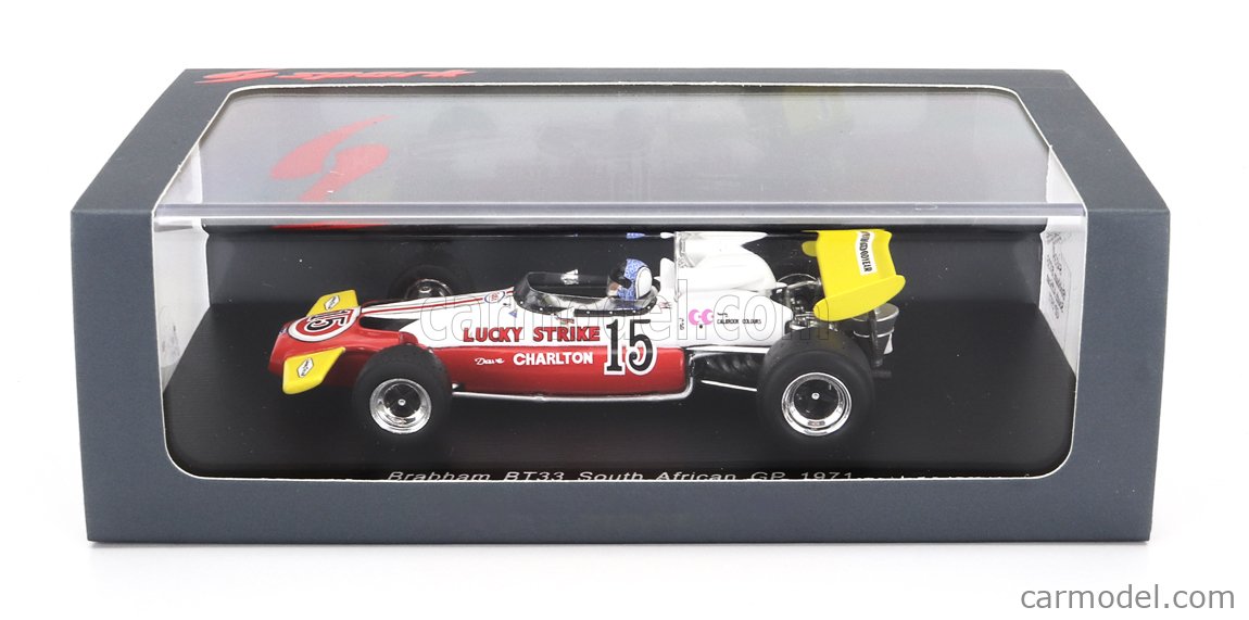 SPARK-MODEL S4339 Scale 1/43 | BRABHAM F1 BT33 N 15 SOUTH AFRICAN GP ...