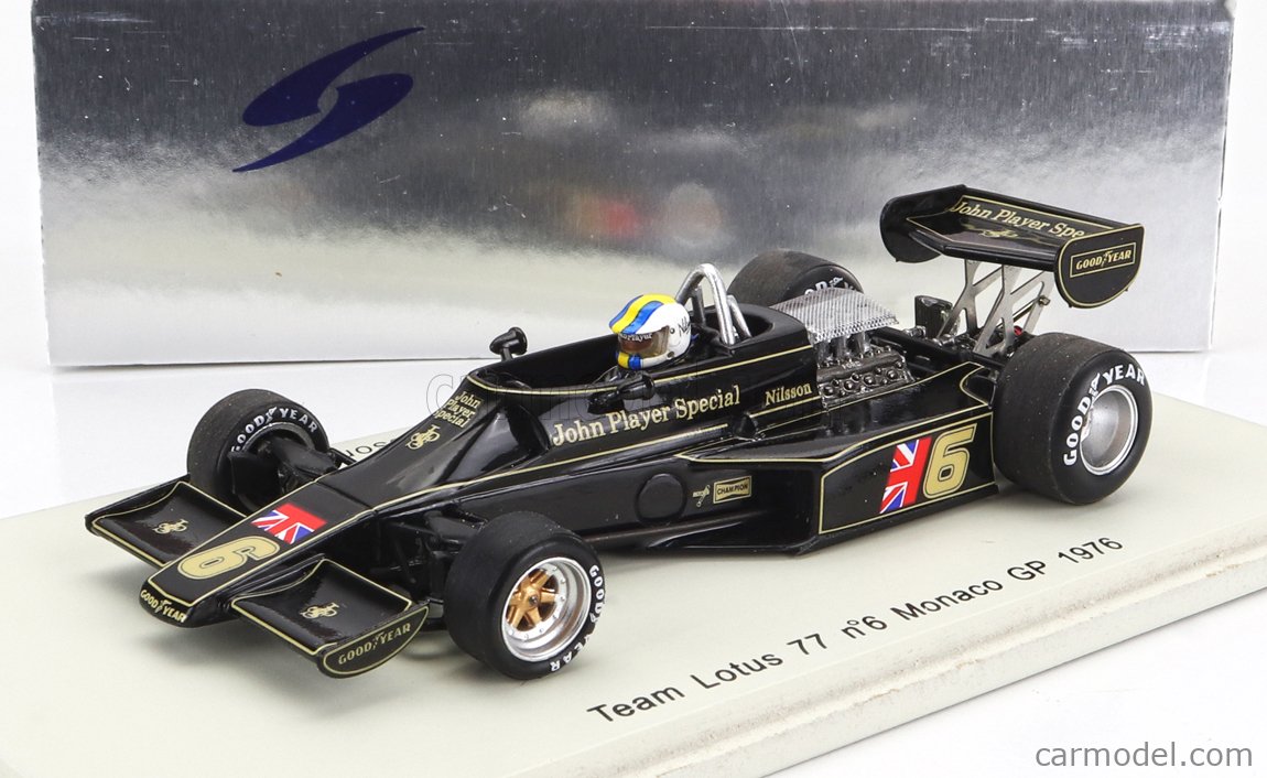 SPARK-MODEL S1845 Scale 1/43 | LOTUS F1 77 N 6 GP MONACO 1976 GUNNAR ...