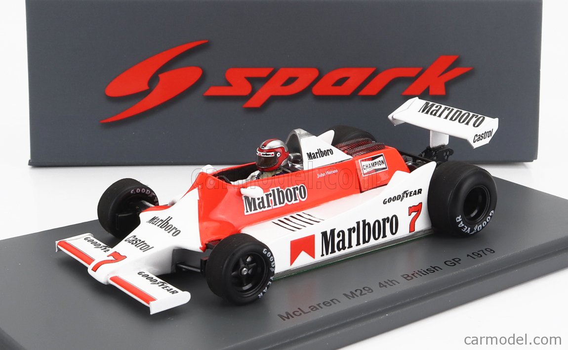SPARK-MODEL S4297 Scale 1/43 | McLAREN F1 M29 N 7 4th BRITISH GP 1979 ...