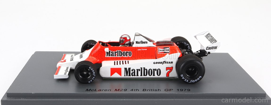 SPARK-MODEL S4297 Scale 1/43 | McLAREN F1 M29 N 7 4th BRITISH GP 1979 ...