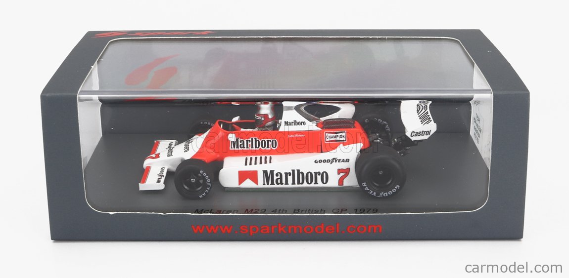 SPARK-MODEL S4297 Scale 1/43 | McLAREN F1 M29 N 7 4th BRITISH GP 1979 ...