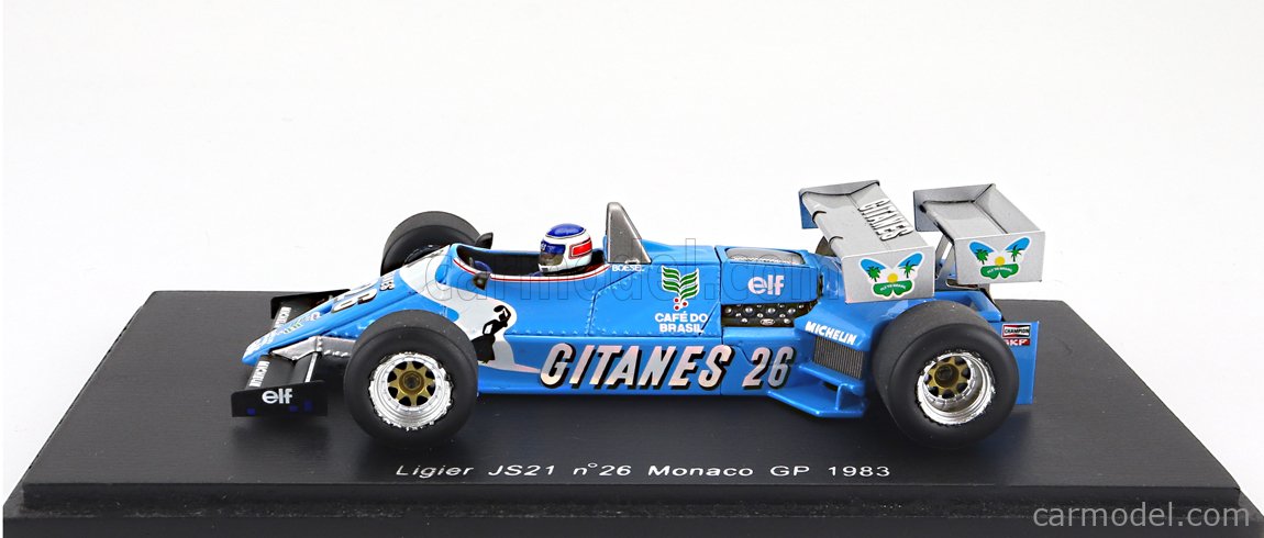 SPARK-MODEL S1794 Masstab: 1/43 | LIGIER F1 JS21 GITANES N 26 MONACO GP ...