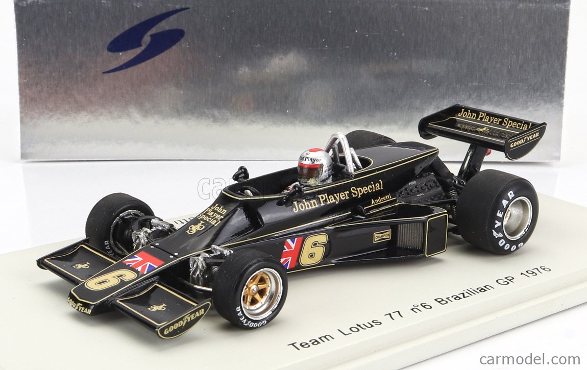 SPARK-MODEL S1779 Scale 1/43 | LOTUS F1 77 N 6 BRAZILIAN GP 1976 MARIO ...