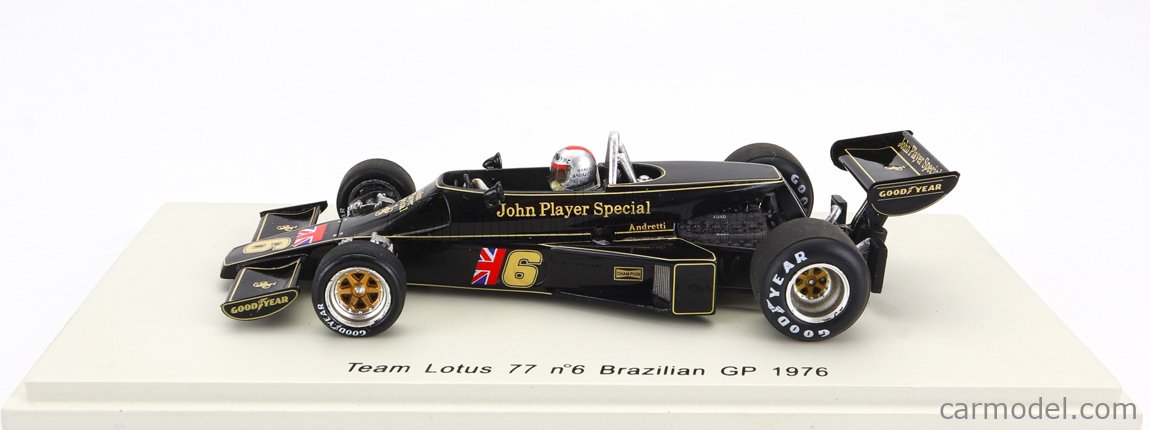 SPARK-MODEL S1779 Scale 1/43 | LOTUS F1 77 N 6 BRAZILIAN GP 1976 MARIO ...