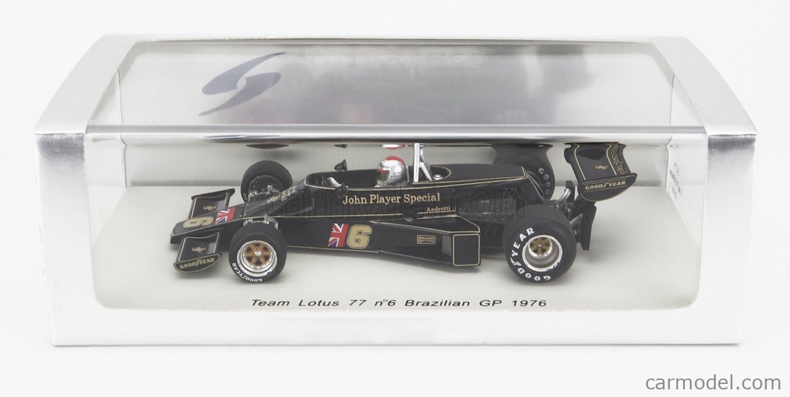 SPARK-MODEL S1779 Scale 1/43 | LOTUS F1 77 N 6 BRAZILIAN GP 1976 MARIO ...