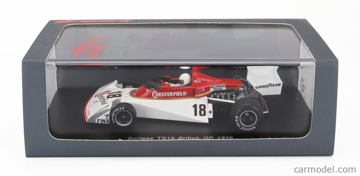 SPARK-MODEL S4007 Escala 1/43 | SURTEES F1 TS19 N 18 BRITISH GP 1976 ...
