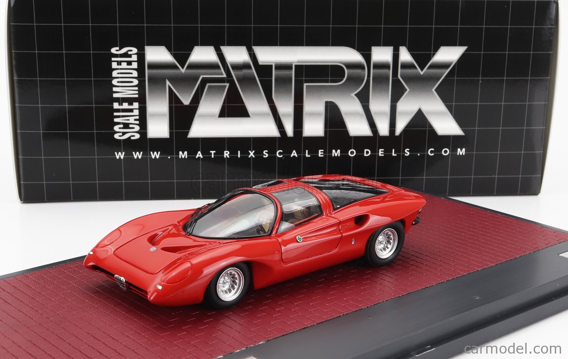 MATRIX SCALE MODELS MX50102-152 Scale 1/43 | ALFA ROMEO 33/2 COUPE 1969 RED