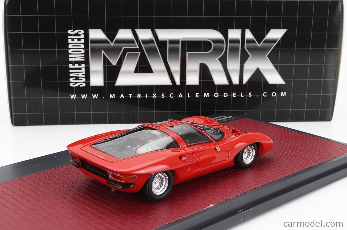 MATRIX SCALE MODELS MX50102-152 Scale 1/43 | ALFA ROMEO 33/2 COUPE 1969 RED