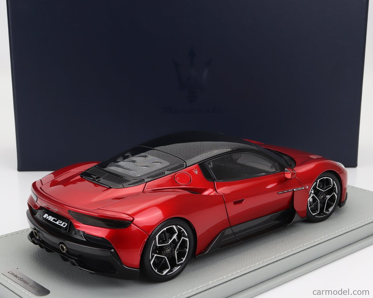 BBR-MODELS HE180051CBBR-VET Scale 1/18 | MASERATI MC20 GLOSS BLACK ROOF 2020 - CON VETRINA ...