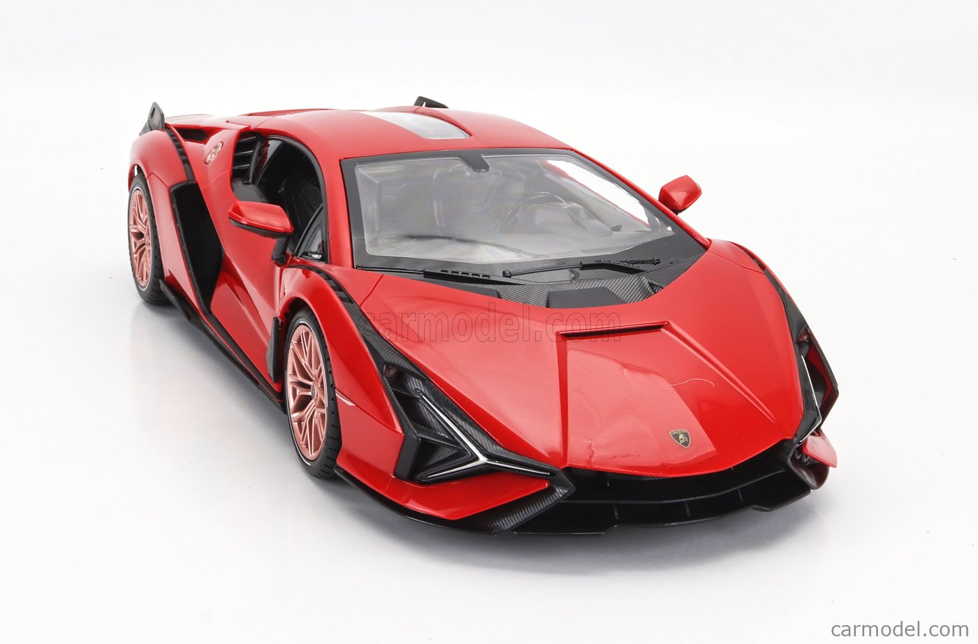 MONDOMOTORS 63661-RC-RED Escala 1/14 | LAMBORGHINI SIAN FKP 37 HYBRID 2020 RED BLACK