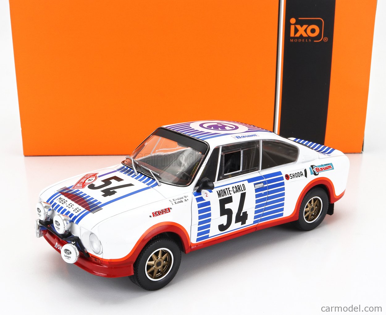 IXO-MODELS 24RAL030B.22 Scale 1/24 | SKODA 130RS TEAM SKODA (night ...
