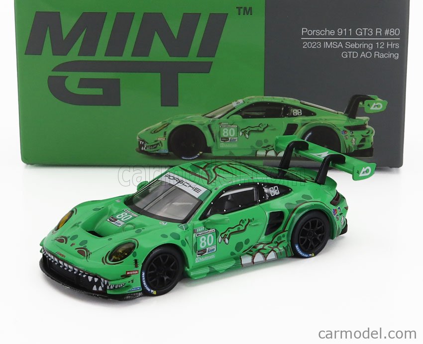 MINI-GT MGT00713-L Escala 1/64 | PORSCHE 911 992 GT3 R TEAM AO RACING ...