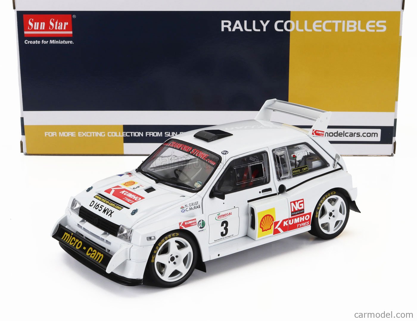 SUN-STAR 05545 Scale 1/18 | AUSTIN MG METRO 6R4 N 3 RALLY SHELL DONEGAL ...