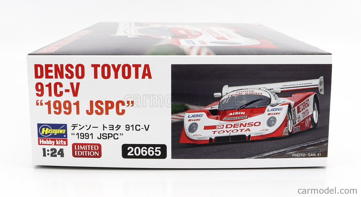 HASEGAWA 20665 Masstab: 1/24 | TOYOTA 91C-V TEAM DENSO N 38 RACE JSPC 1991 P.H.RAPHANEL - N ...