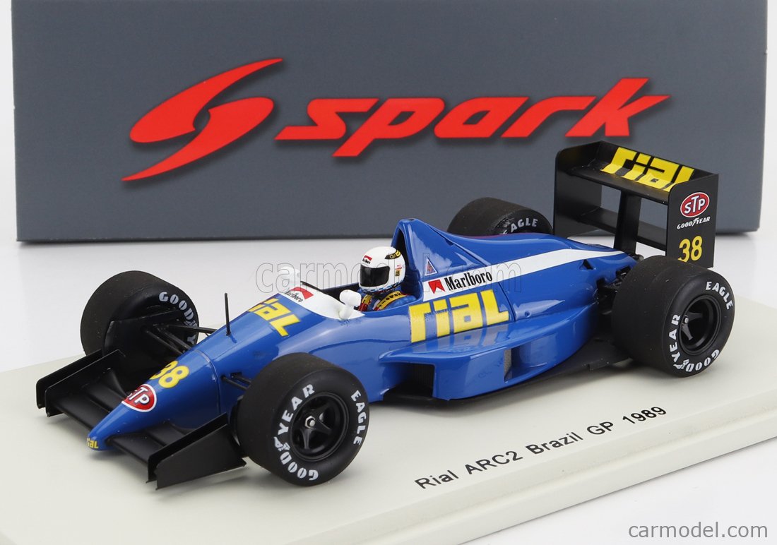 SPARK-MODEL S4313 Escala 1/43 | RIAL F1 ARC2 N 38 BRAZILIAN GP 1989 ...