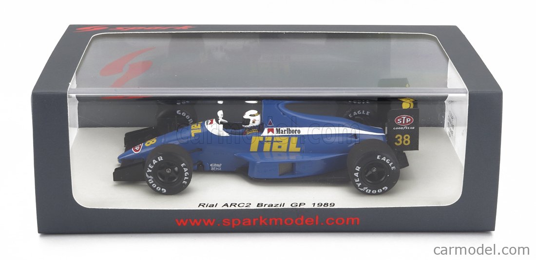 SPARK-MODEL S4313 Escala 1/43 | RIAL F1 ARC2 N 38 BRAZILIAN GP 1989 ...
