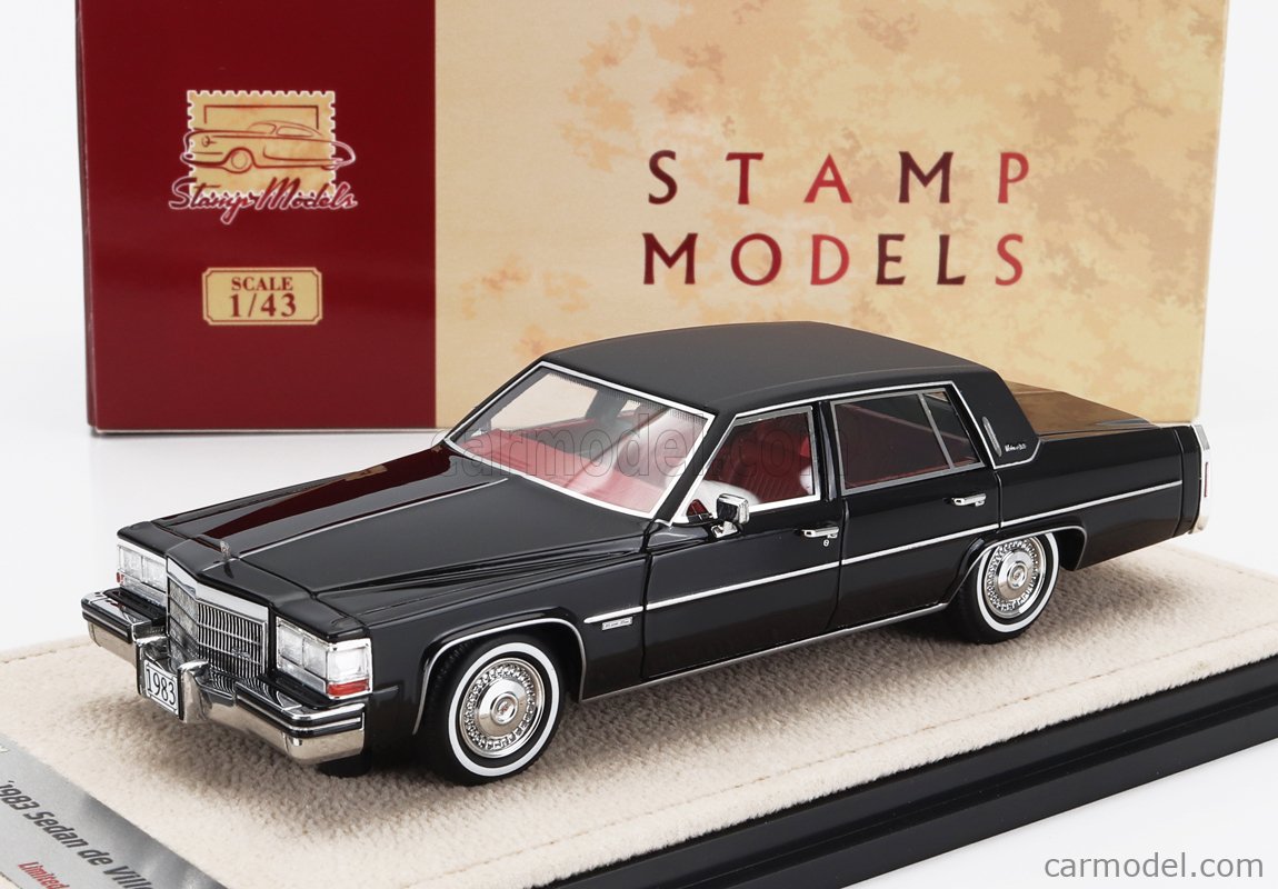 STAMP-MODELS STM83501 Echelle 1/43 | CADILLAC SEDAN DE VILLE 1983 BLACK