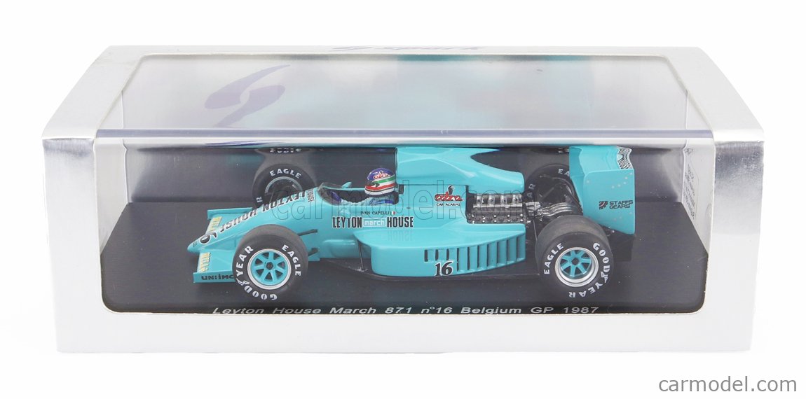 SPARK-MODEL S1680 Масштаб 1/43 | LEYTON HOUSE F1 MARCH 871 N 16 BELGIUM ...