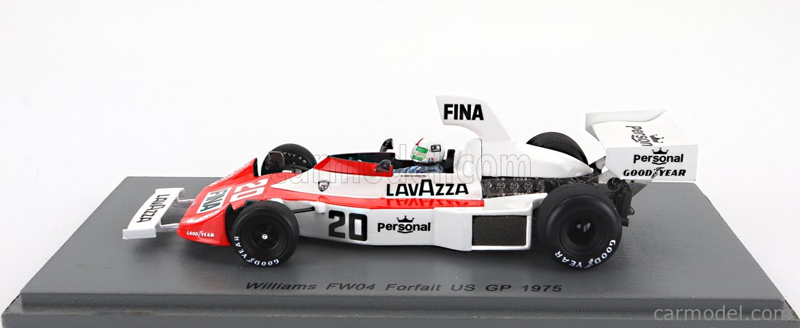 SPARK-MODEL S5930 Scale 1/43 | WILLIAMS F1 FW04 N 20 USA GP 1975 LELLA ...