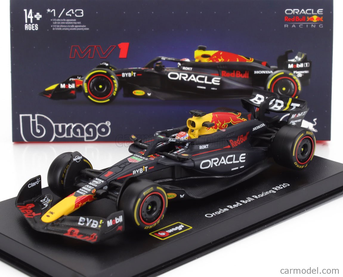 BURAGO 18-38098-V Scale 1/43 | RED BULL F1 RB20 TEAM ORACLE RED BULL ...
