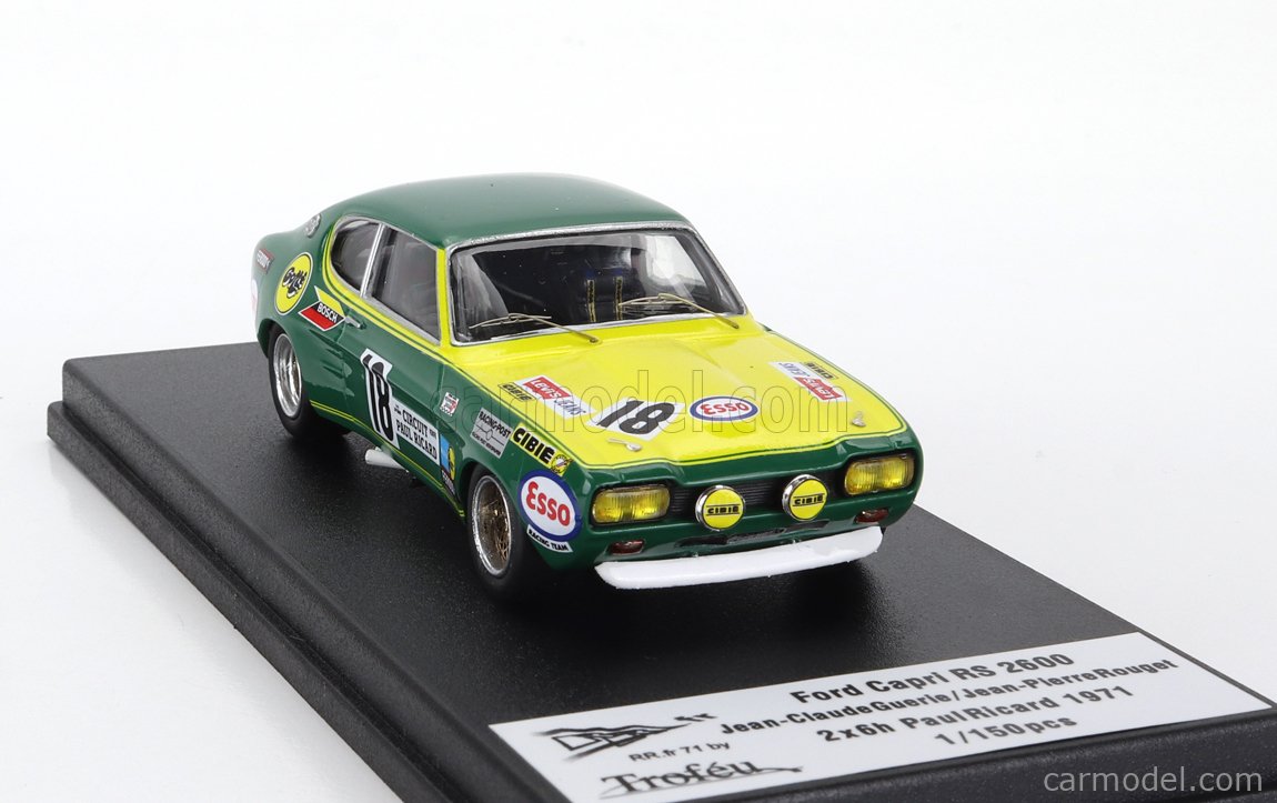 TROFEU TRRFR071 Scale 1/43 | FORD ENGLAND CAPRI RS 2600 N 18 2x6h PAUL ...