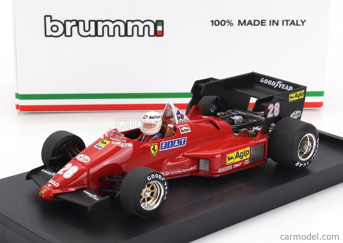 BRUMM R143-CH-UPD Scala 1/43 | FERRARI F1 126C4 N 28 BELGIUM GP 1984 ...