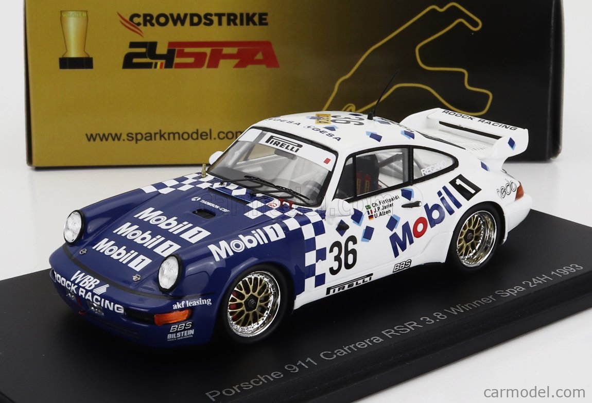 SPARK-MODEL 43SPA1993 Scale 1/43 | PORSCHE 911 964 CARRERA RSR 3.8 TEAM ...