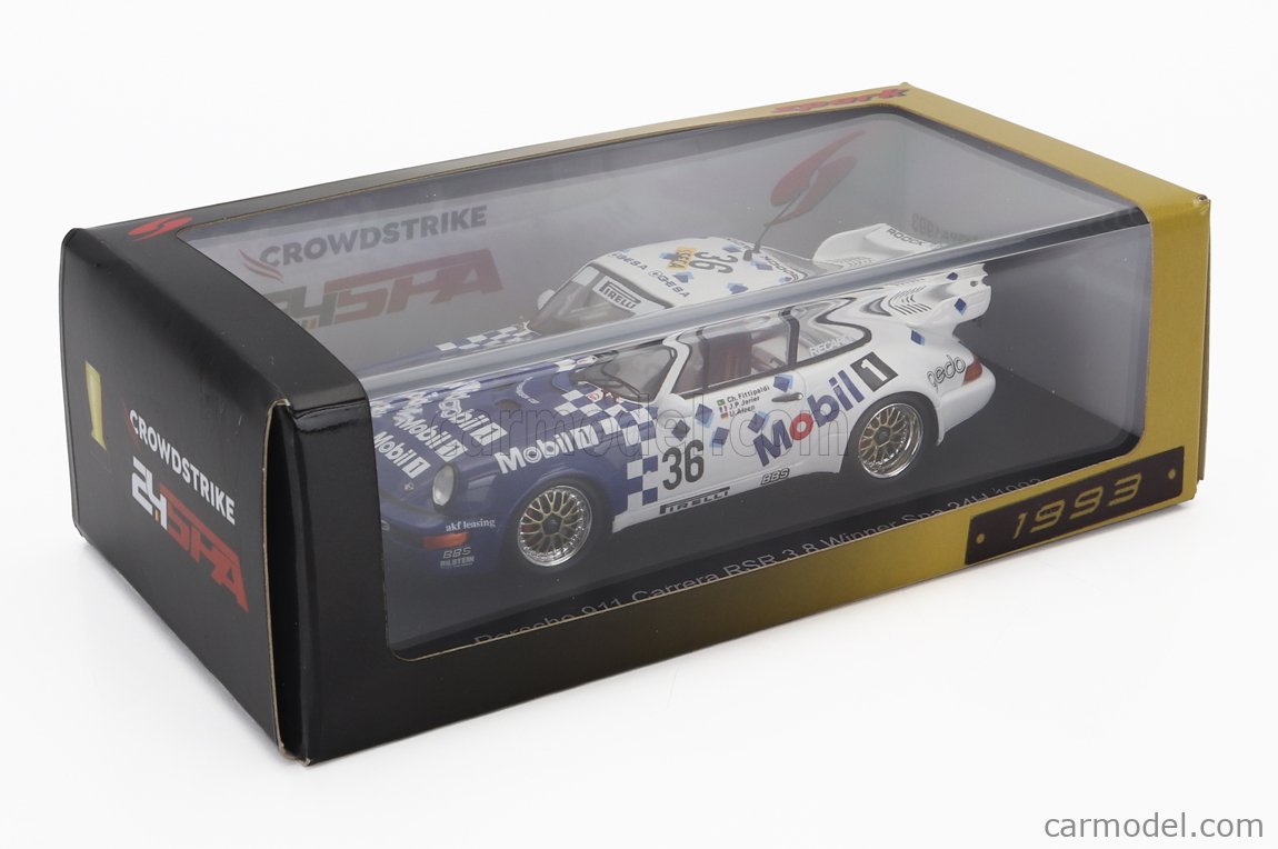 SPARK-MODEL 43SPA1993 Scala 1/43 | PORSCHE 911 964 CARRERA RSR 3.8 TEAM ...