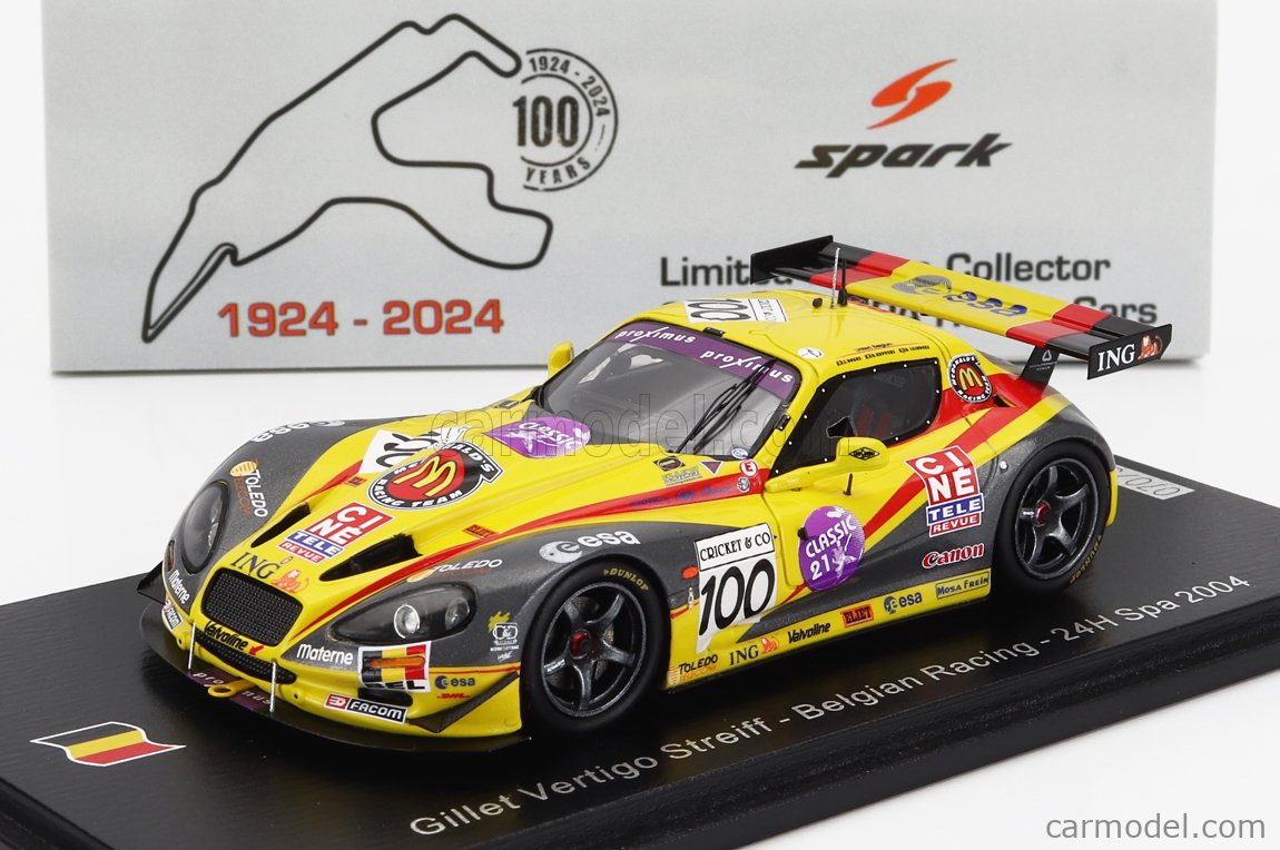 SPARK-MODEL 100SPA18 Scale 1/43 | GILLET VERTIGO STREIFF TEAM BELGIAN ...