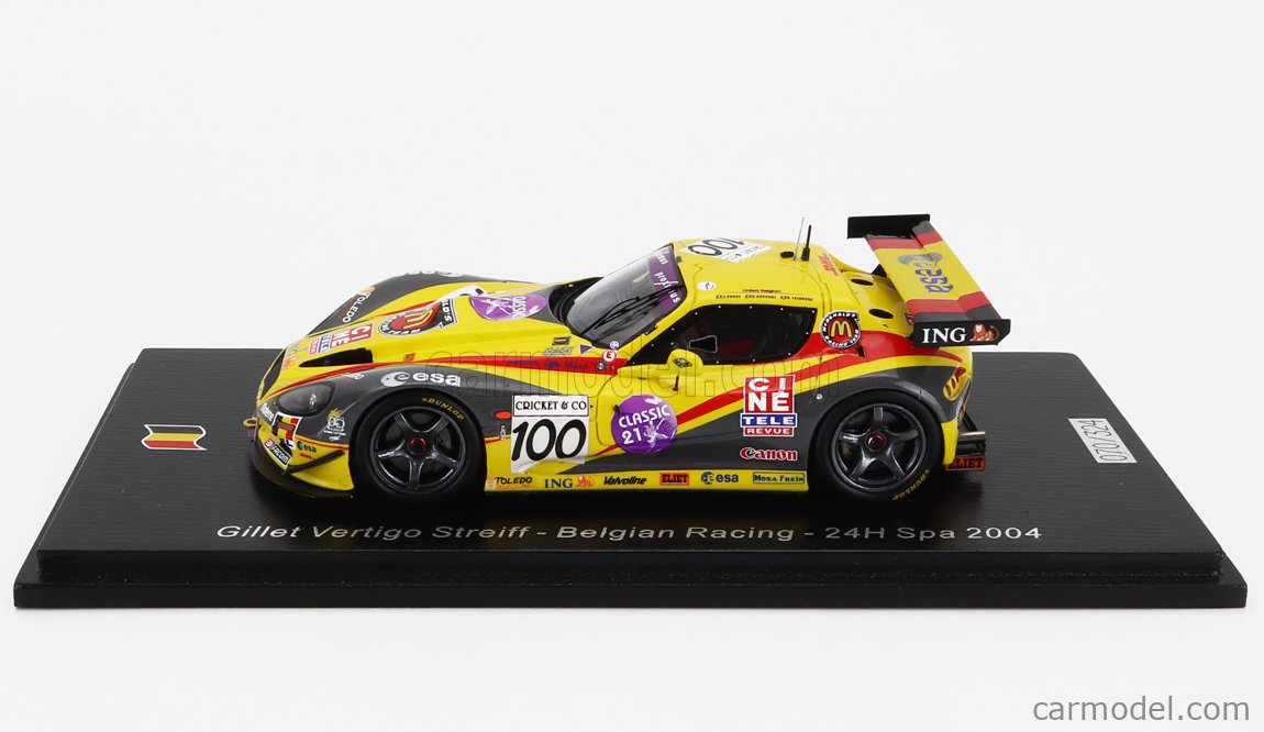 SPARK-MODEL 100SPA18 Scale 1/43 | GILLET VERTIGO STREIFF TEAM BELGIAN ...