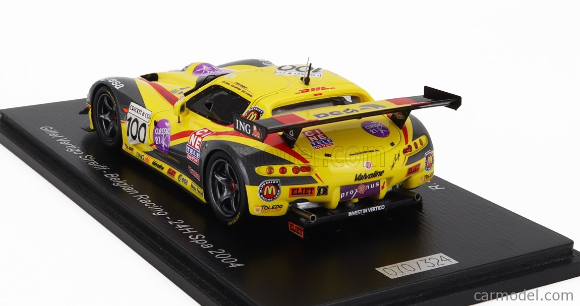 SPARK-MODEL 100SPA18 Scale 1/43 | GILLET VERTIGO STREIFF TEAM BELGIAN ...