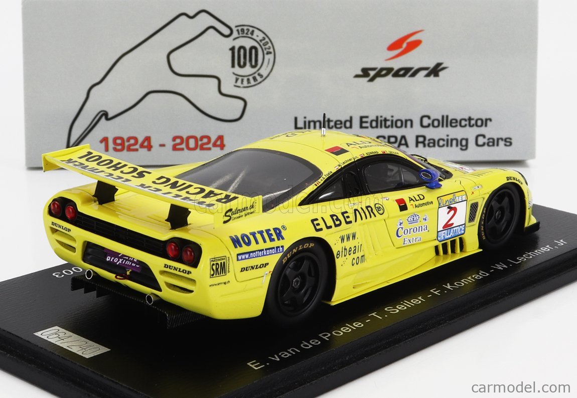 SPARK-MODEL 100SPA16 Scale 1/43 | SALEEN S7-R TEAM KONRAD MOTORSPORT N ...