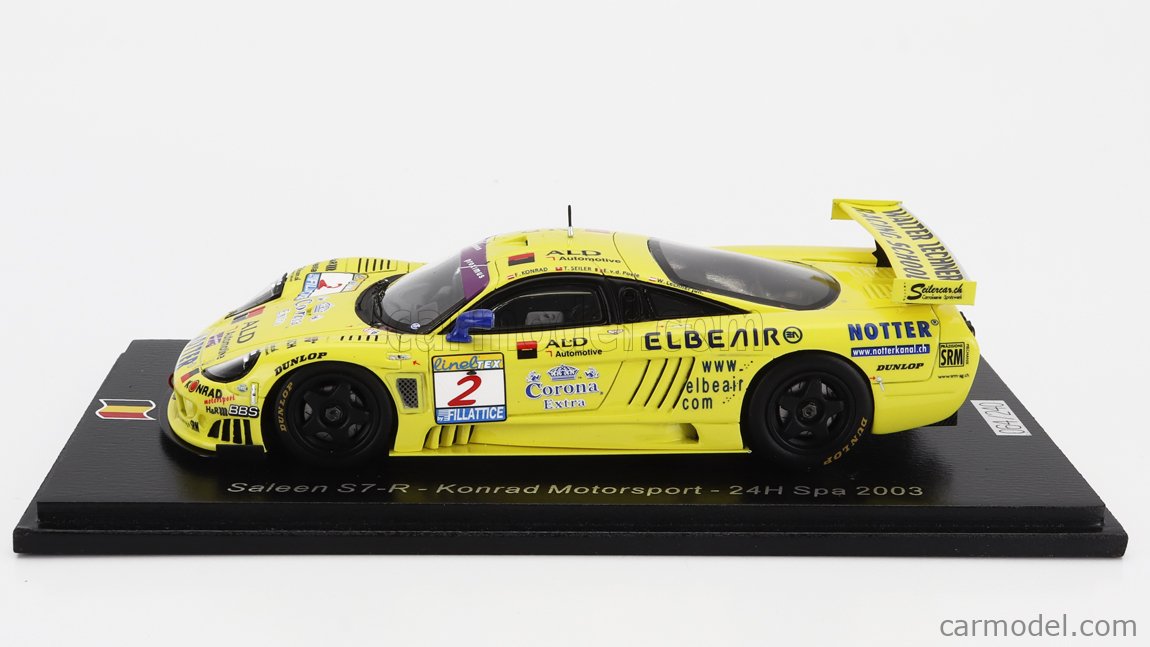 SPARK-MODEL 100SPA16 Scale 1/43 | SALEEN S7-R TEAM KONRAD MOTORSPORT N ...