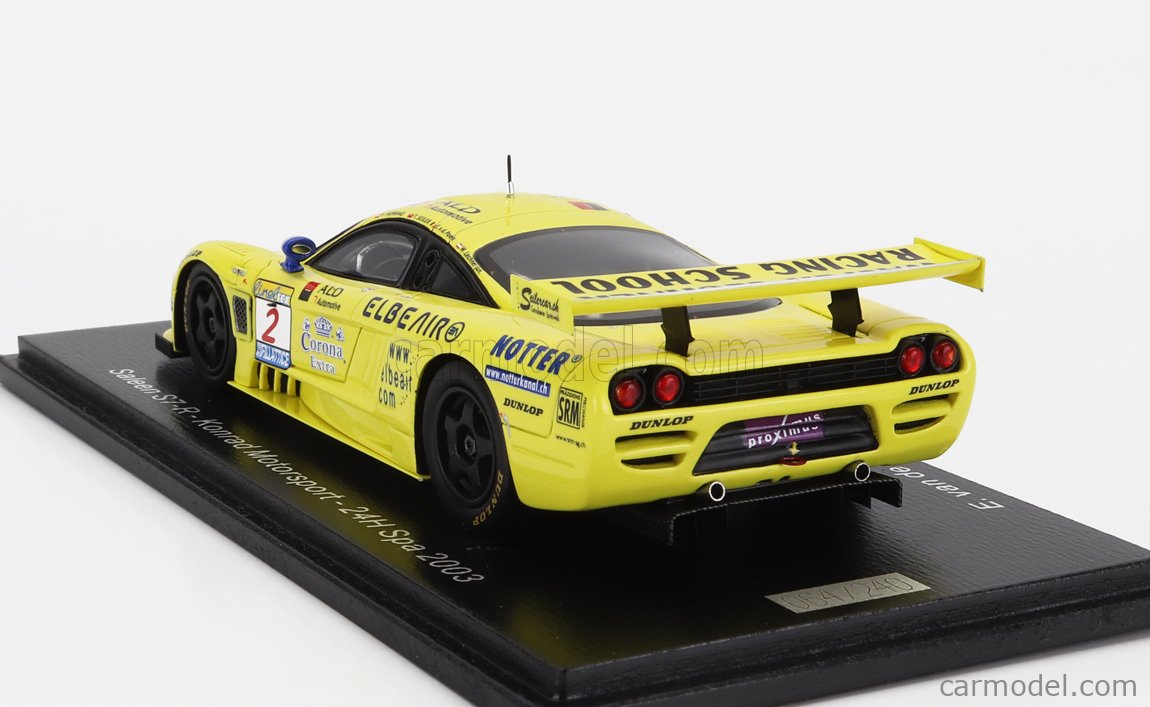SPARK-MODEL 100SPA16 Scale 1/43 | SALEEN S7-R TEAM KONRAD MOTORSPORT N ...