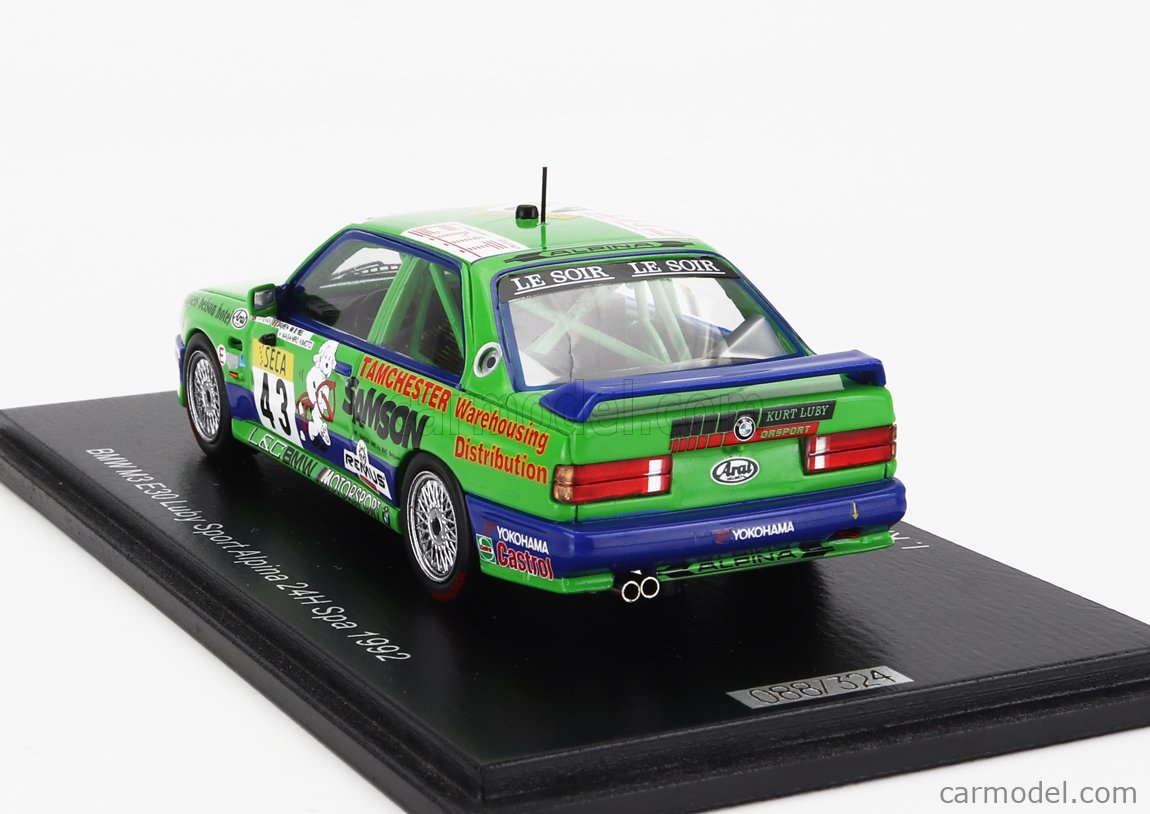SPARK-MODEL 100SPA12 Escala 1/43 | BMW 3-SERIES M3 TEAM IAN KHAN N 43 ...