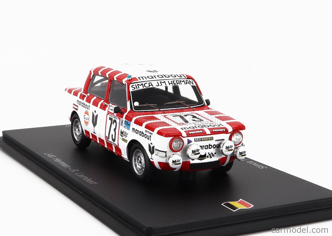 SPARK-MODEL 100SPA06 Scale 1/43 | SIMCA 1000 RALLY2 TEAM MARABOUT ...